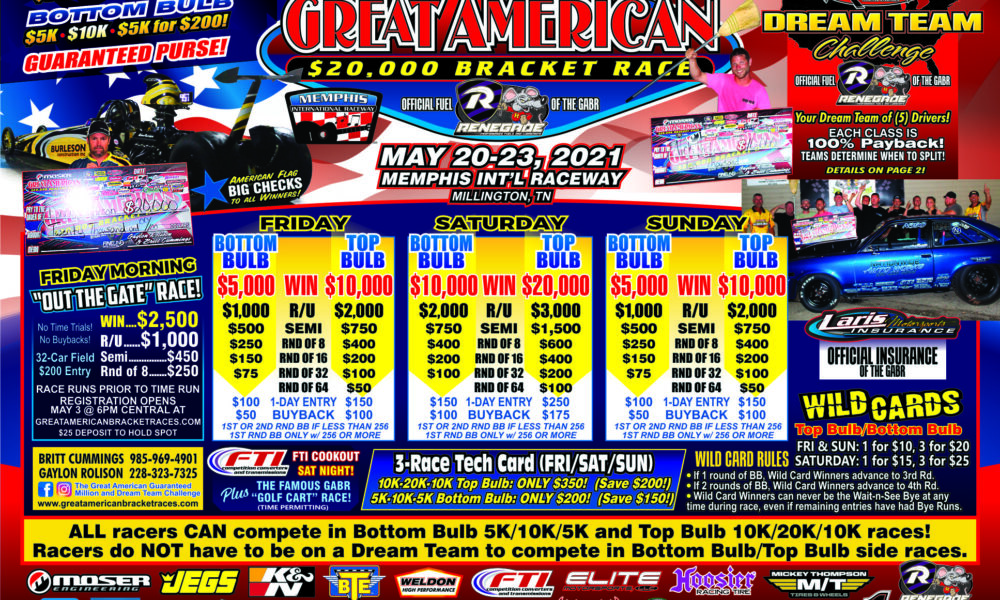 4th Annual Moser 20K Great American Bracket Race and SDPC Dream Team ...