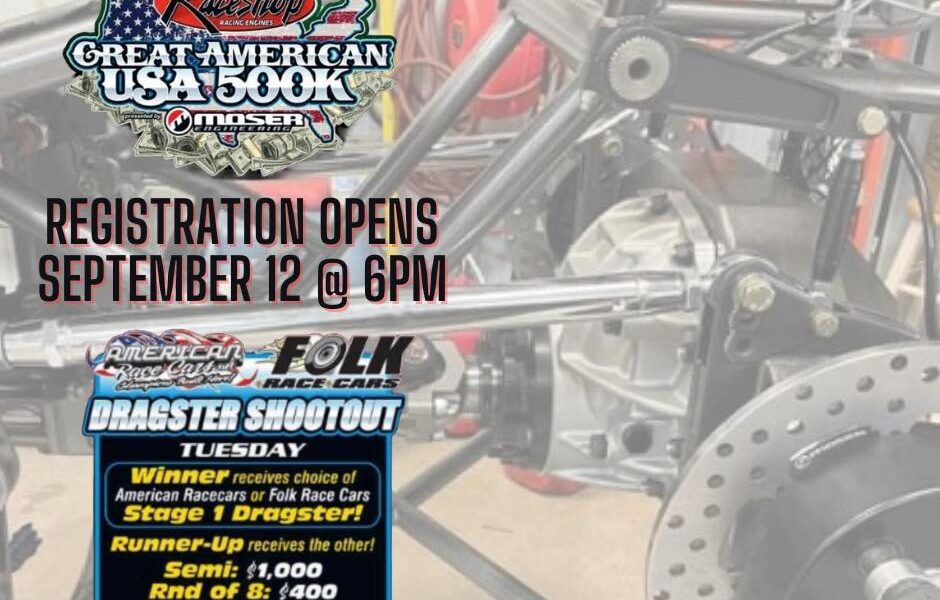 Registration for the Tuesday American Race Cars and Folk Race Cars ...